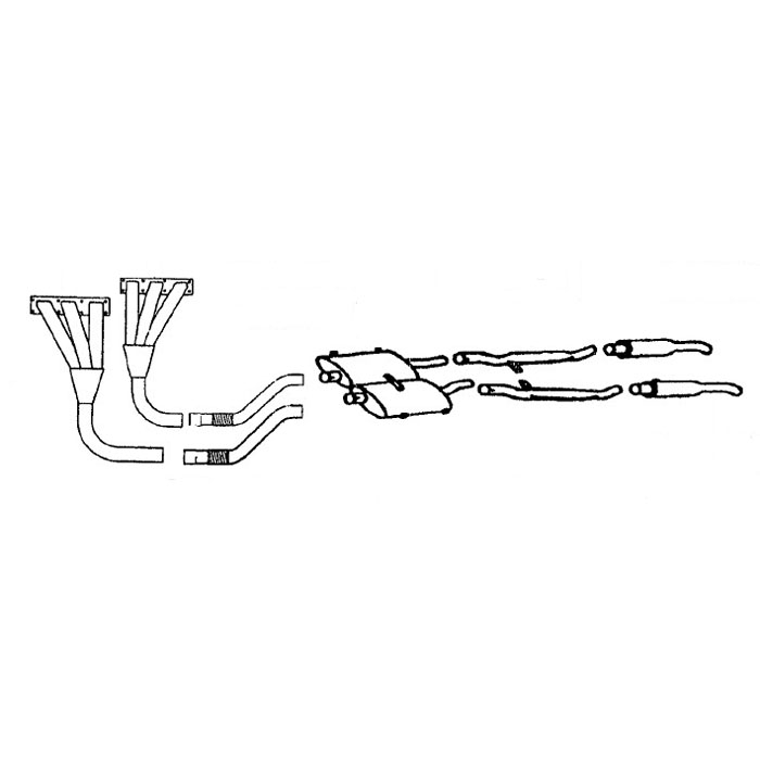 XKE Series 1 Coupe and Roadster Big Bore: British Stainless Exhaust